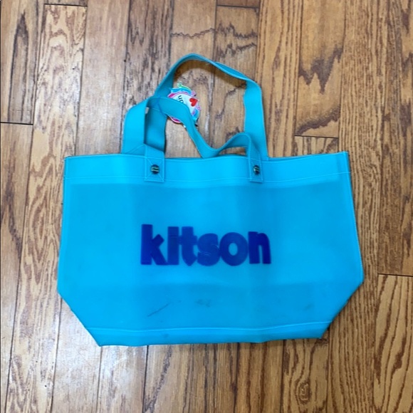 kitson | Bags | Kitson Translucent Blue Plastic Beach Tote | Poshmark